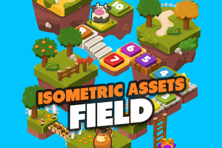 Isometric Field Tileset Assets Download - CraftPix.net