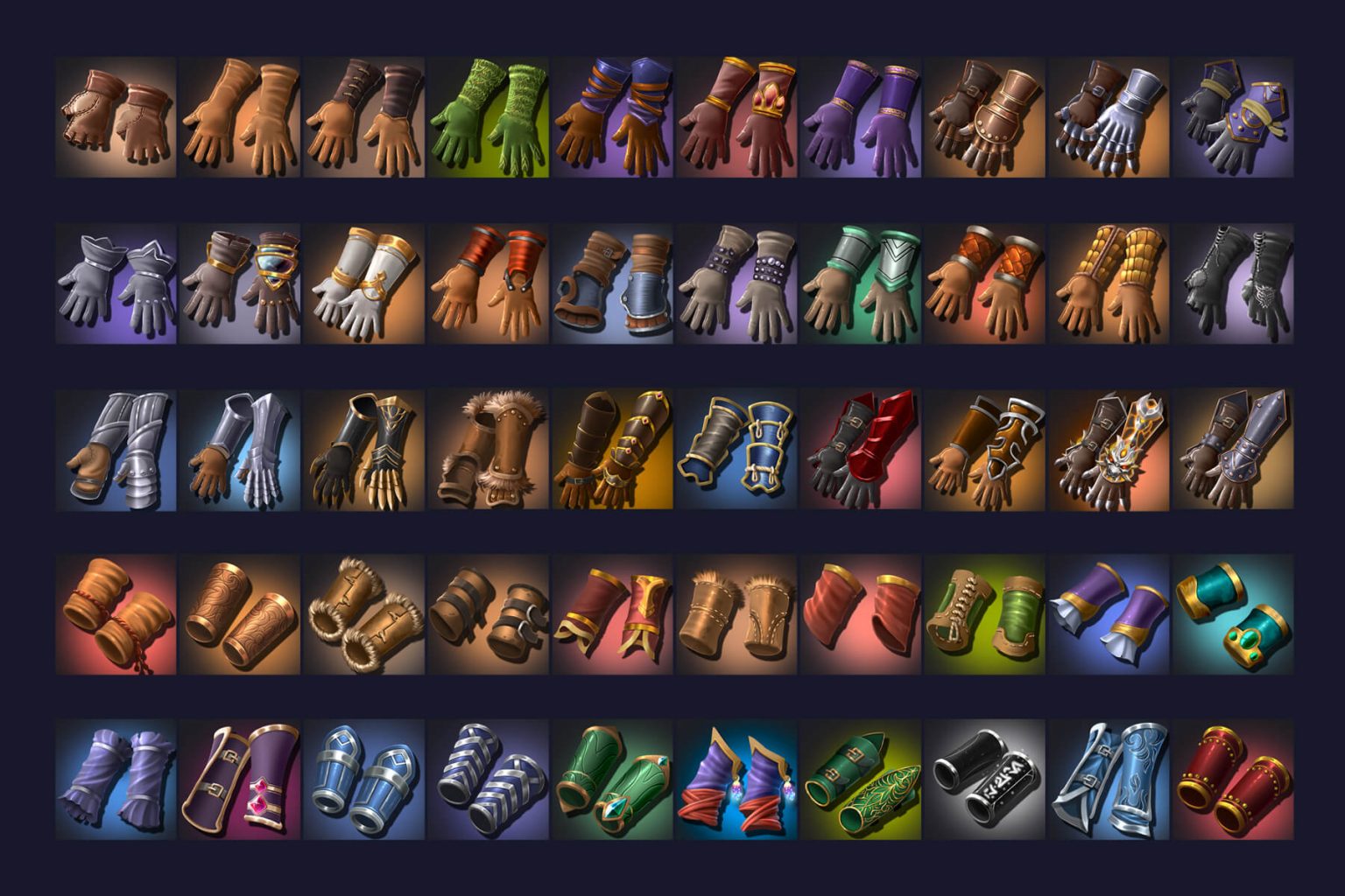 50 RPG Glove Icons Download Pack - CraftPix.net