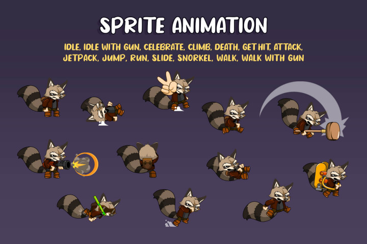 Beast Character Sprites Download Pack - CraftPix.net