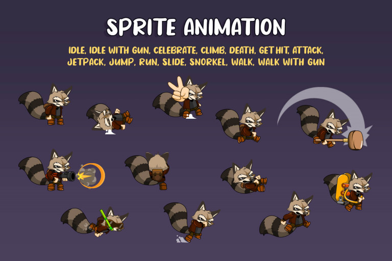 Beast Character Sprites Download Pack - CraftPix.net