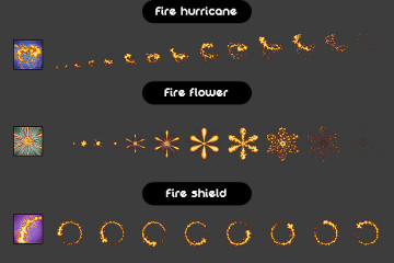 Fire Magic Effects Pixel Art Download - CraftPix.net