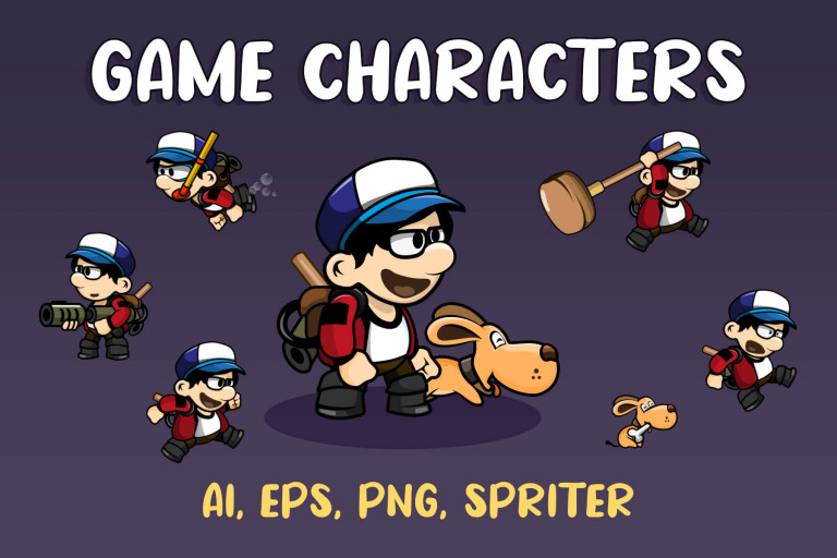 Female Main Character Sprites for Platformer - CraftPix.net
