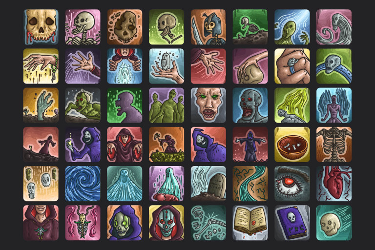 Necromancer Skill Icon Pack Download - CraftPix.net