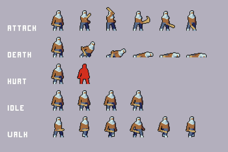 Pixel Art Enemy Character Pack Download - CraftPix.net