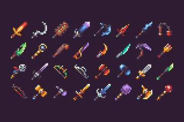 Epic Weapons Pixel Art RPG Icon Pack - CraftPix.net