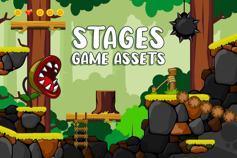Forest Platformer Level Assets Download - CraftPix.net