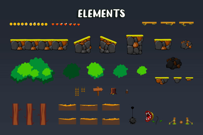 Forest Platformer Level Assets Download - CraftPix.net