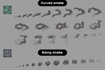 Smoke Effects Pixel Art Download Pack - CraftPix.net