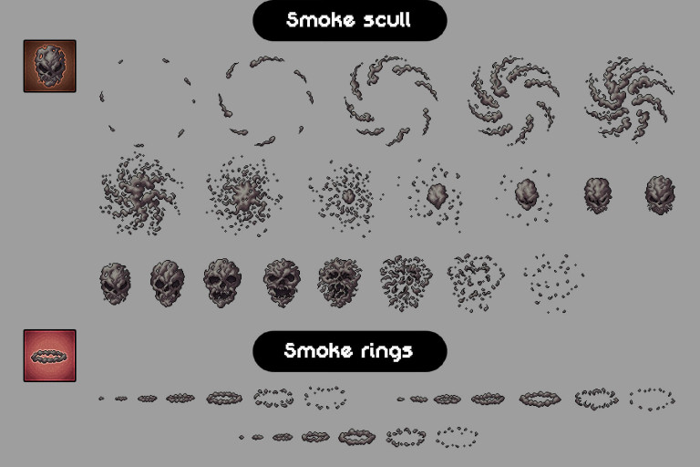 Smoke Effects Pixel Art Download Pack - CraftPix.net