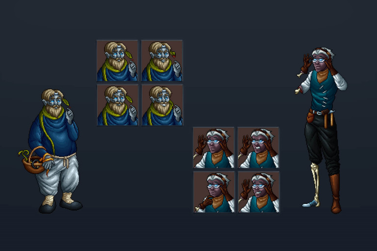 Undead Characters Full Length Pixel Art Download - CraftPix.net