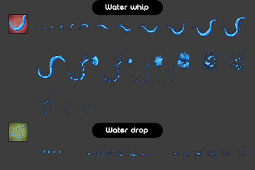 Water Effects Pixel Art Set Download - CraftPix.net