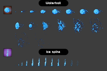 Water Effects Pixel Art Set Download - CraftPix.net