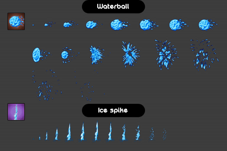 Water Effects Pixel Art Set Download - CraftPix.net
