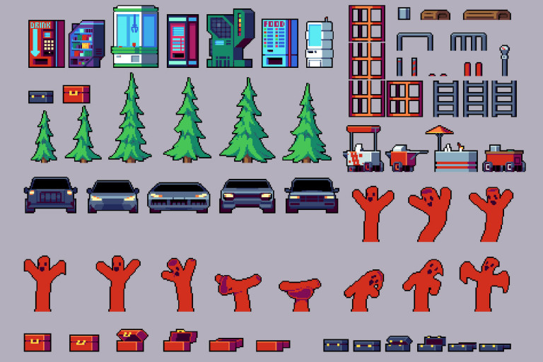 Business Center Tileset Pixel Art Download - CraftPix.net