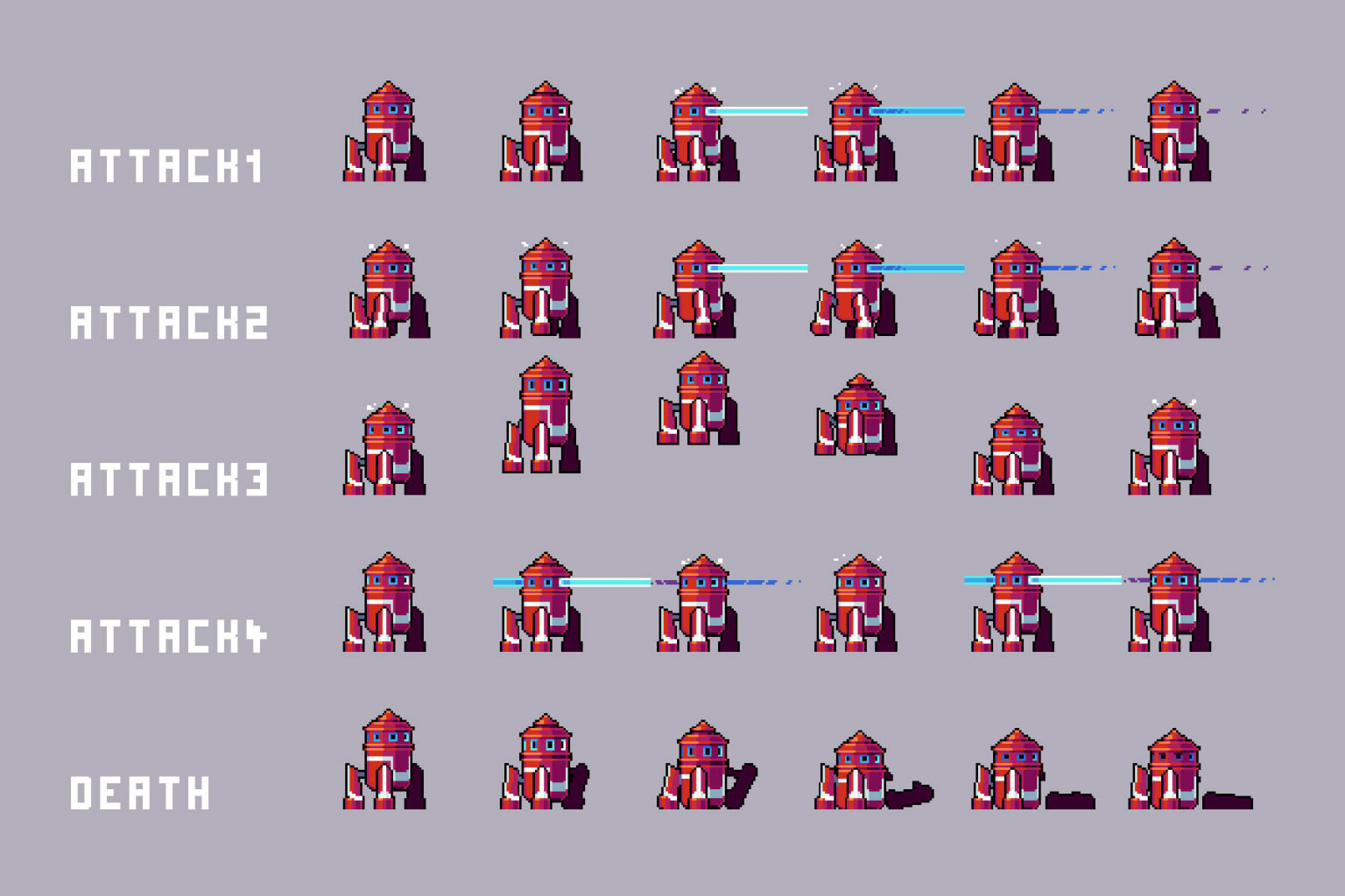 Cyberpunk Pixel Art Bosses Pack Download - CraftPix.net