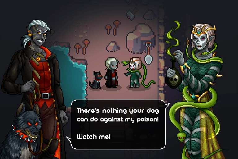 Dark Elf Characters Full Length Pixel Art - CraftPix.net