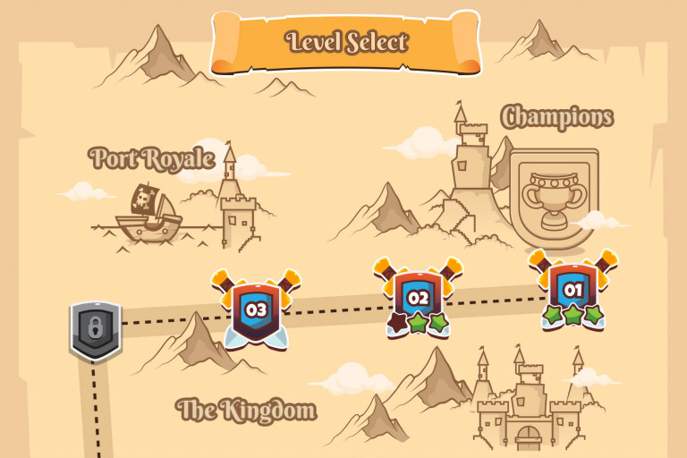 Level Map Game Assets Download Pack - CraftPix.net