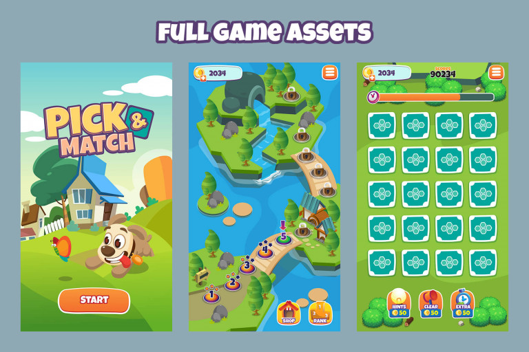 Pick and Match Complete Game Kit Download - CraftPix.net