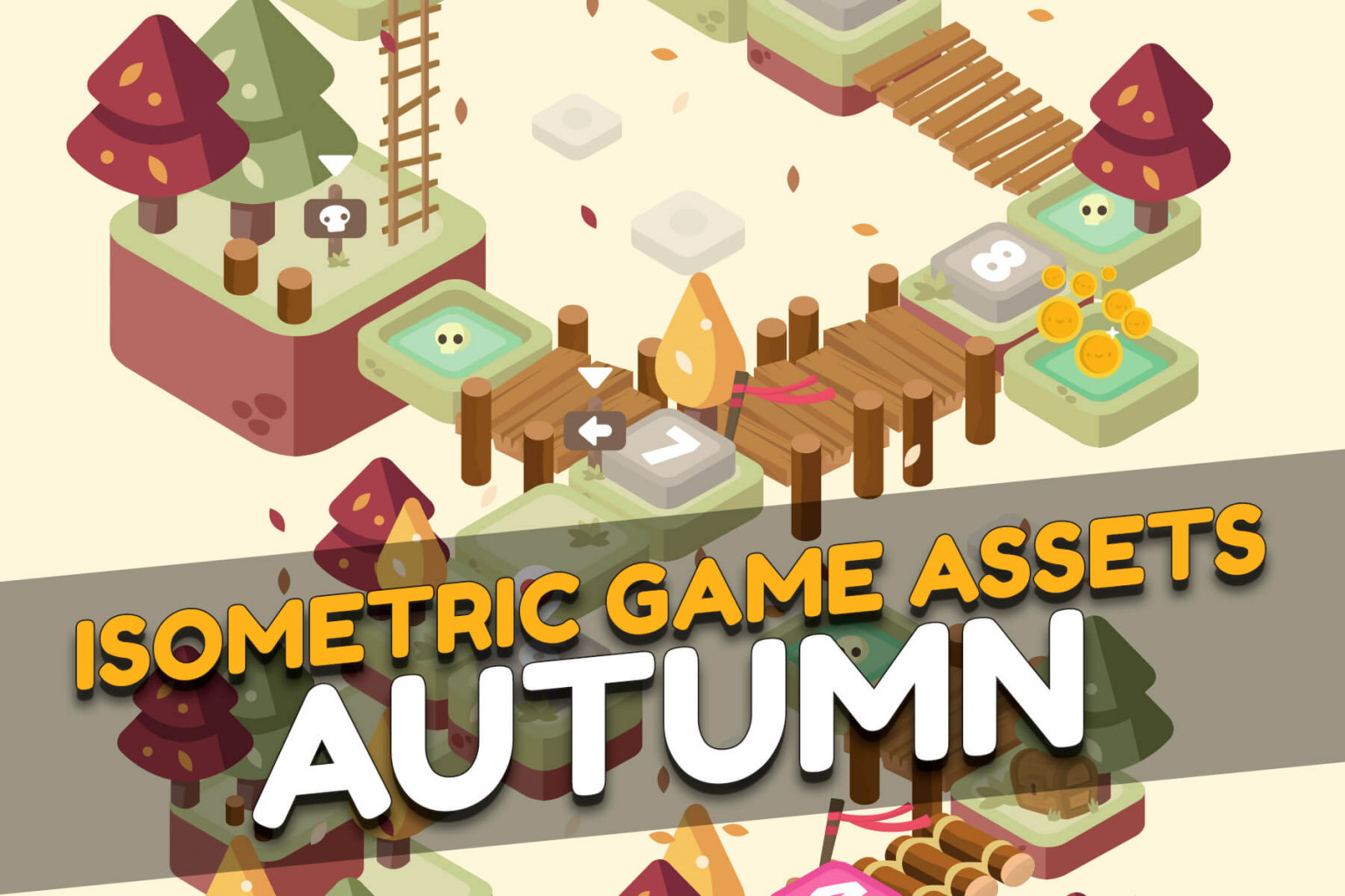 Fall Forest Isometric Tileset Download - CraftPix.net
