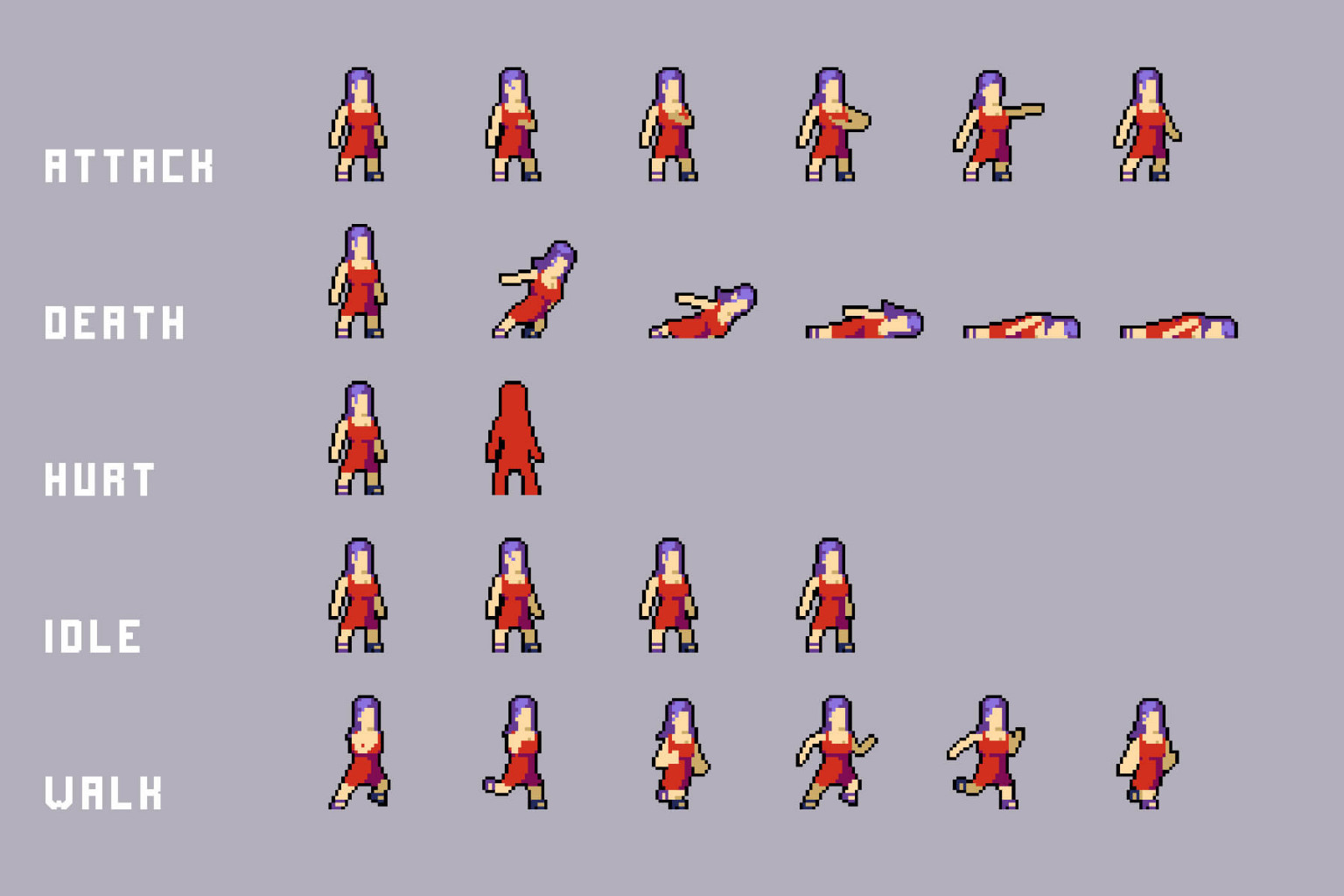 Free Halloween Character Pixel Art Pack - CraftPix.net