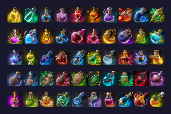RPG Elixir Icons Download - CraftPix.net
