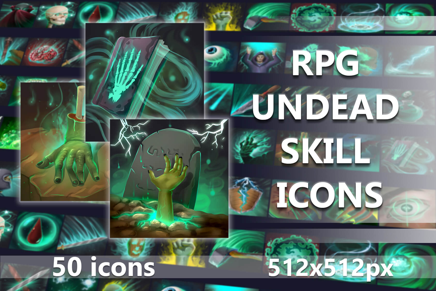 RPG Undead Skill Icon Set Download - CraftPix.net