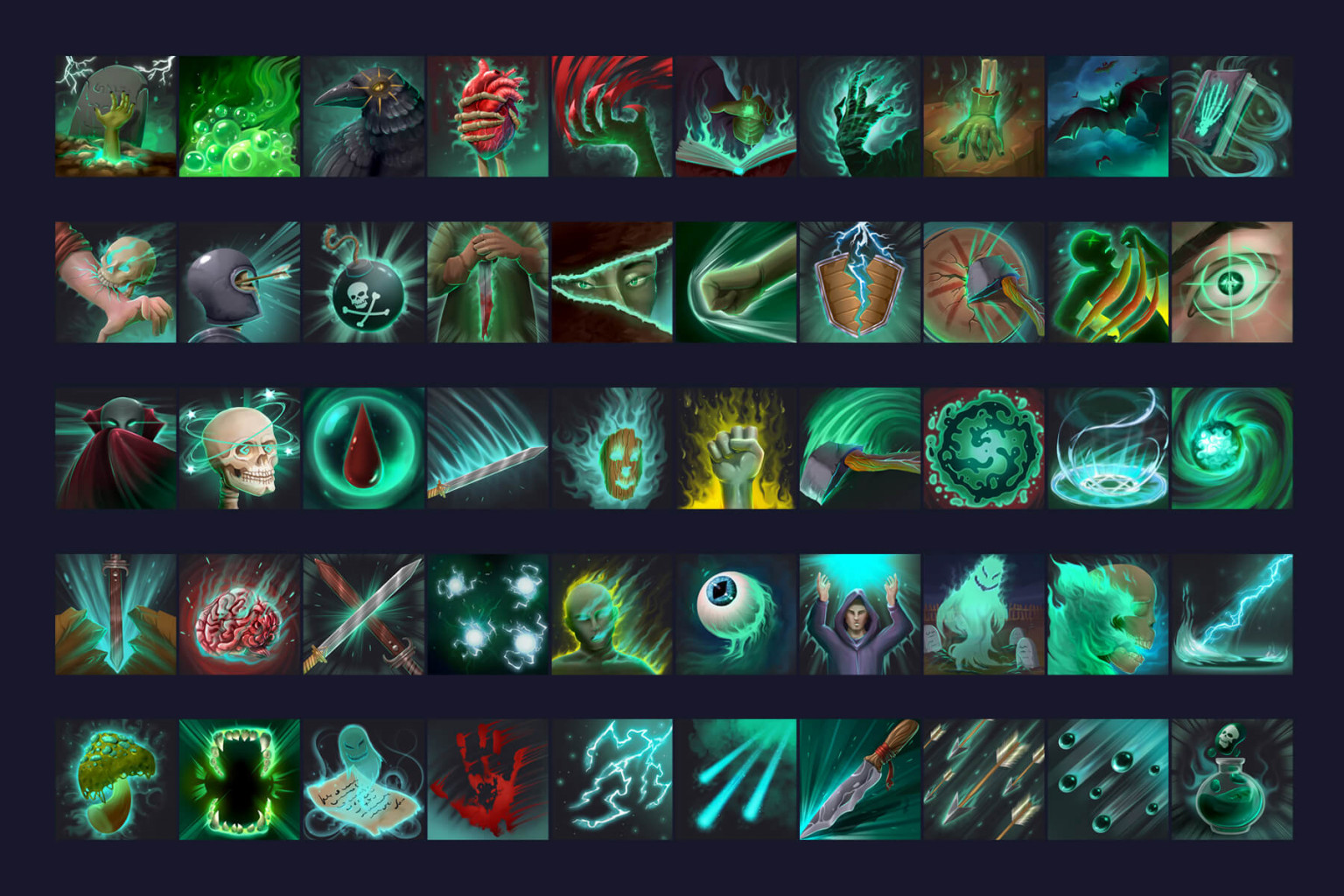 RPG Undead Skill Icon Set Download - CraftPix.net