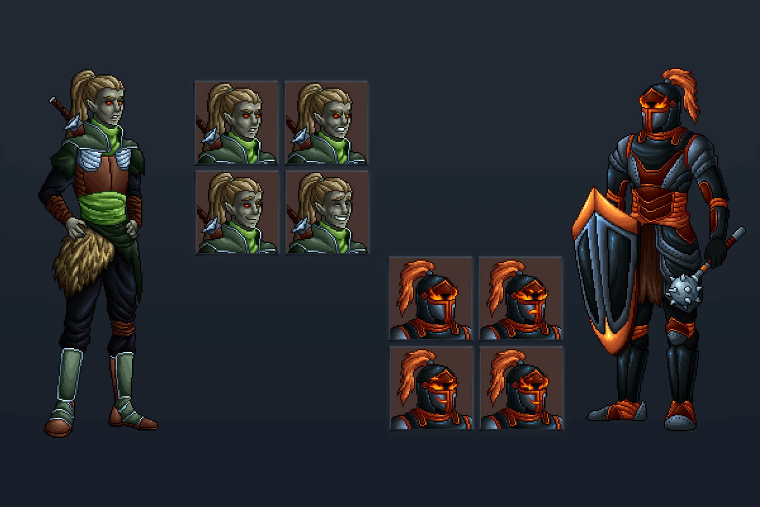 Undead Warriors Pixel Art Asset Pack - CraftPix.net