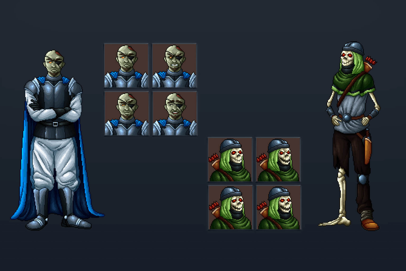 Undead Warriors Pixel Art Asset Pack - CraftPix.net