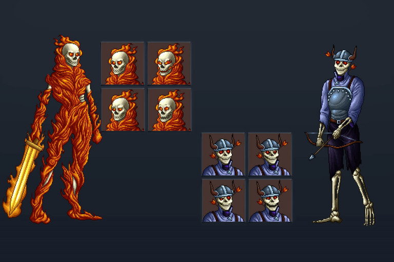 Undead Warriors Pixel Art Asset Pack - CraftPix.net