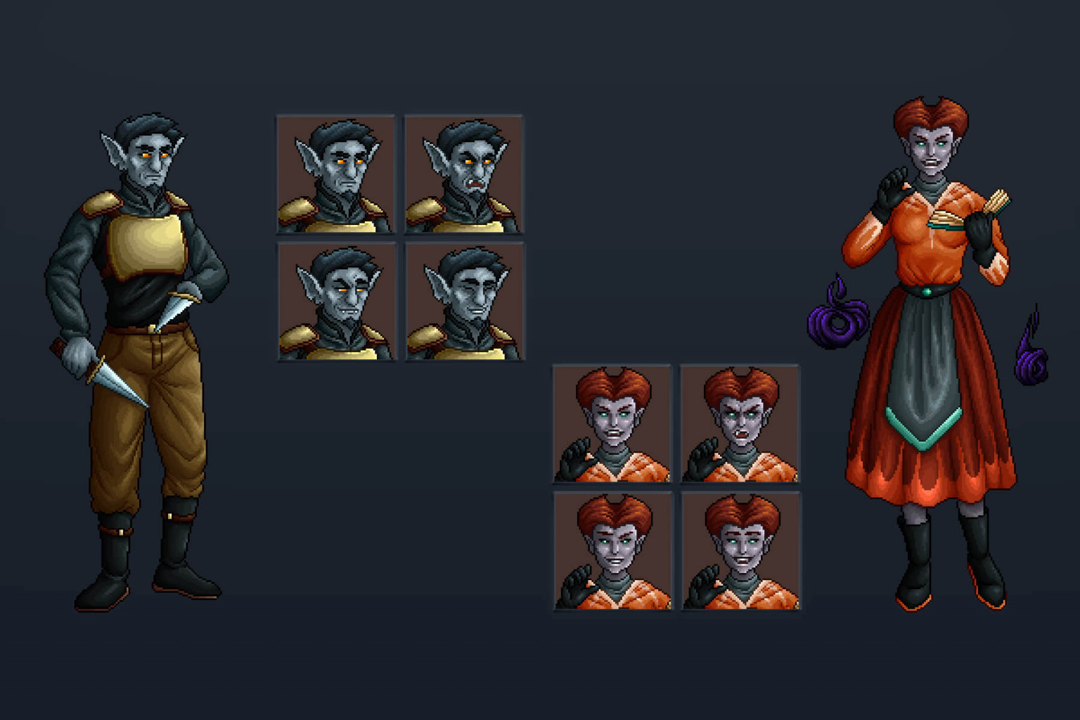 Undead Warriors Pixel Art Asset Pack - CraftPix.net