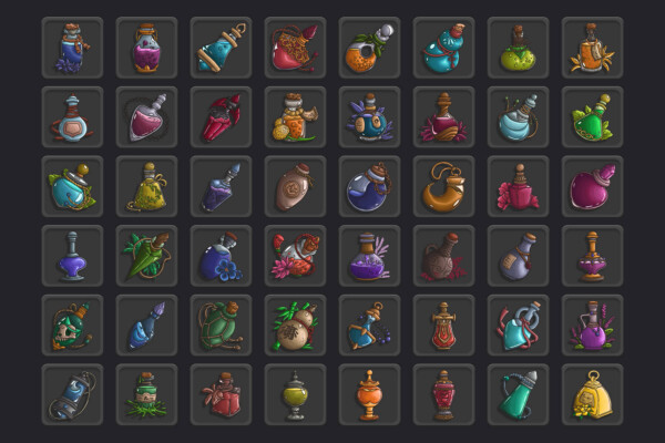 Elixir RPG Icon Pack Download - CraftPix.net