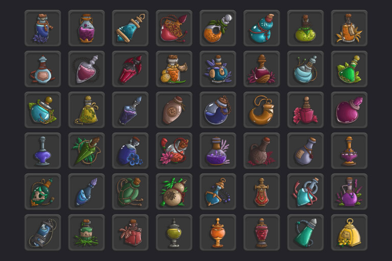 Elixir RPG Icon Pack Download - CraftPix.net