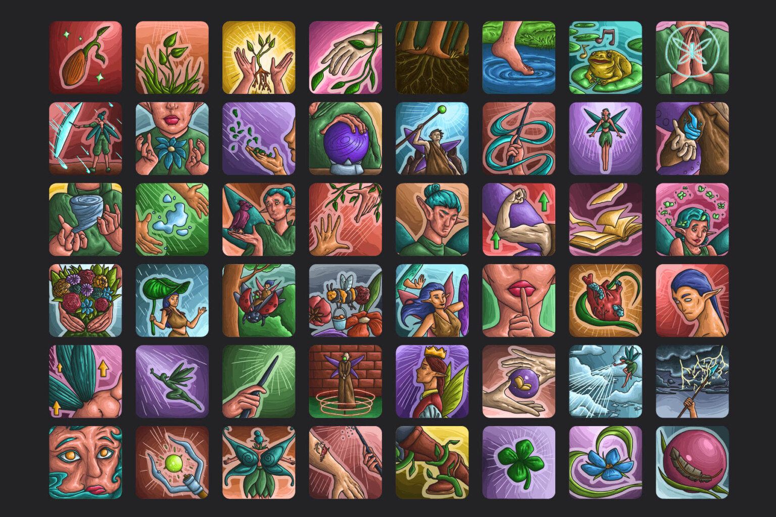 Fairy Skills Icon Pack Download - CraftPix.net
