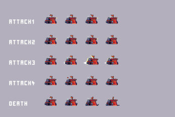 Sewerage Character Bosses Pixel Art - CraftPix.net