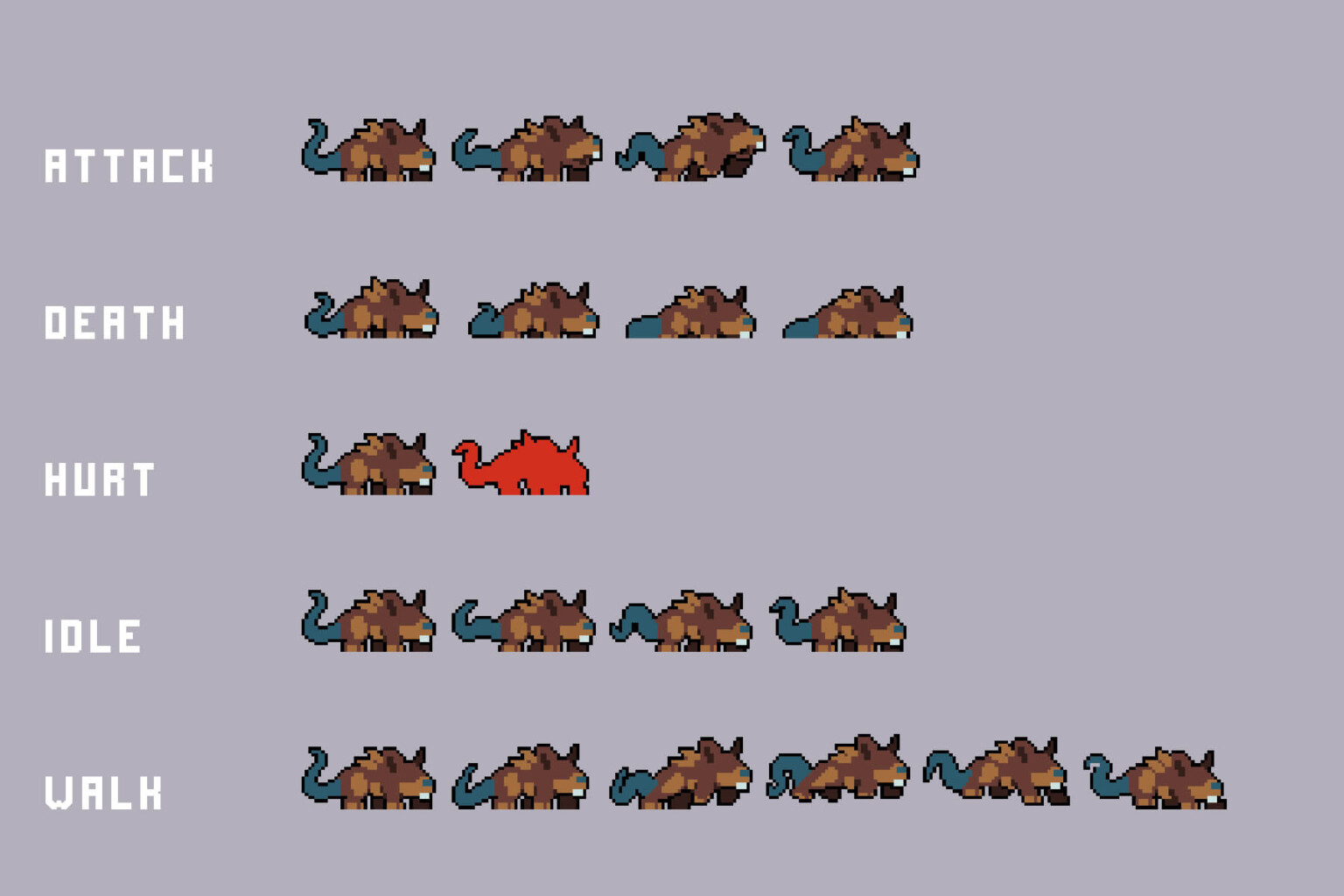 Sewerage Character Enemies Pixel Art - CraftPix.net