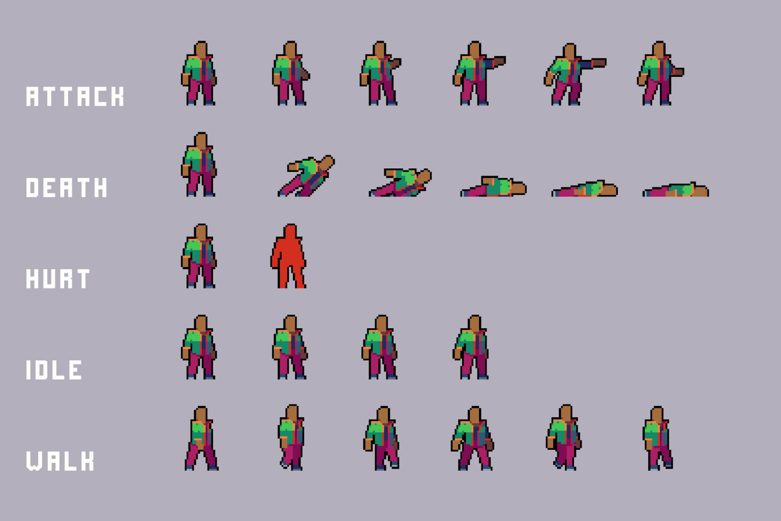 Sewerage Character Enemies Pixel Art - CraftPix.net