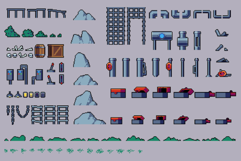 Sewerage Platformer Tileset Pixel Art - CraftPix.net