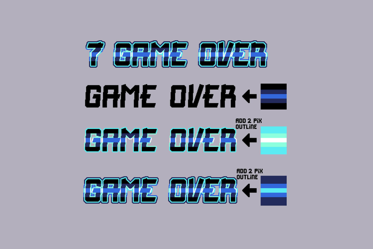 Cyberpunk Pixel Art Font Effects Download - CraftPix.net