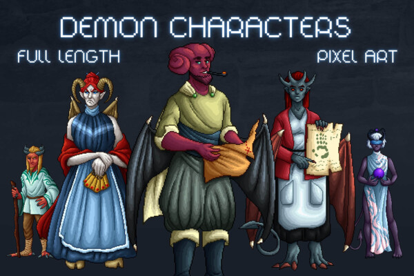 Fantasy Pixel Art Character Collection - CraftPix.net