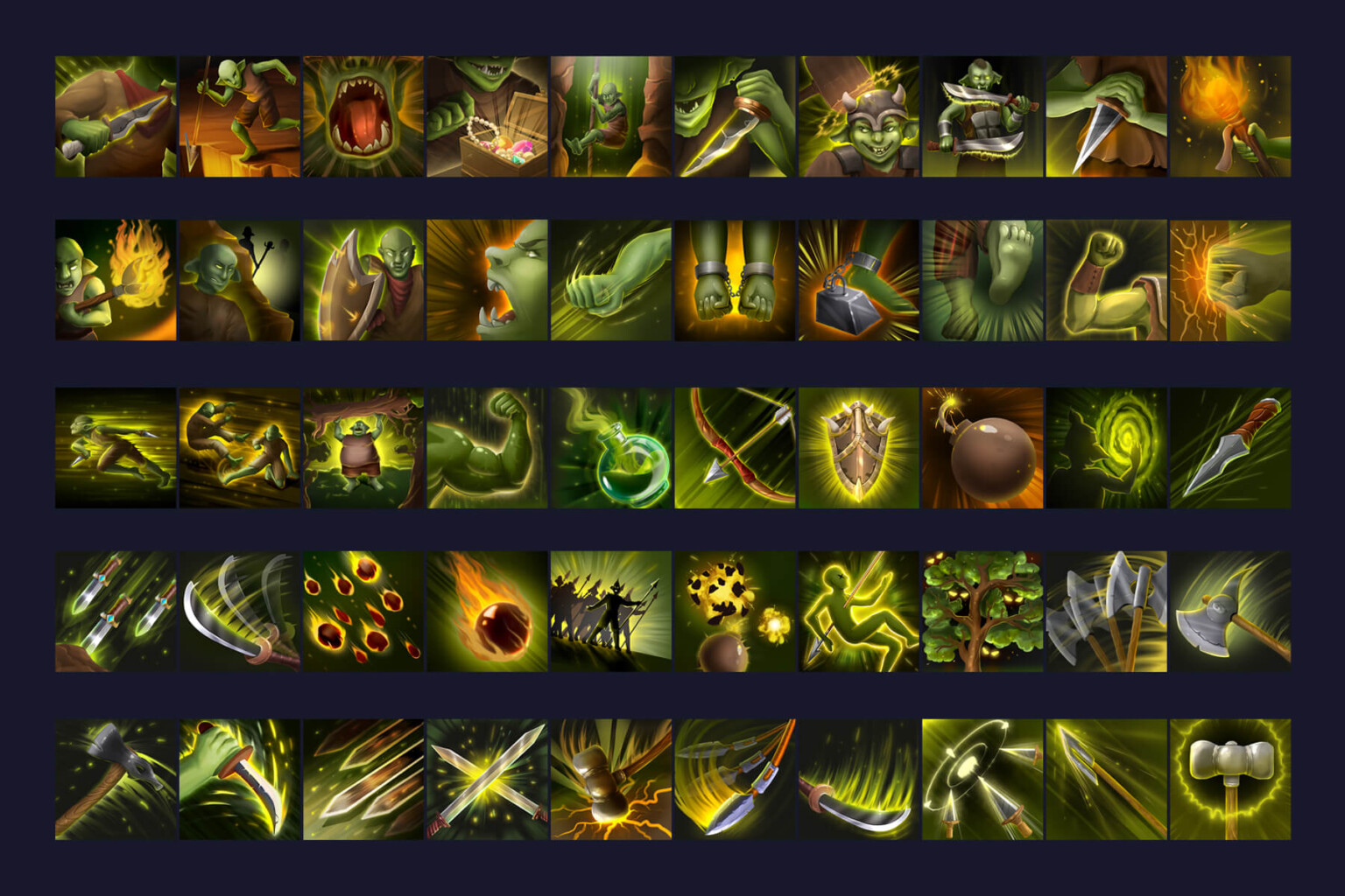 RPG Goblin Skill Icons Download Pack - CraftPix.net