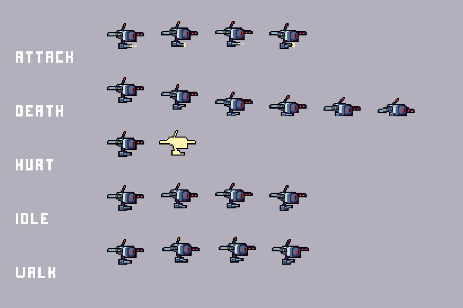 Basement Enemies Pixel Art Sprite Pack - CraftPix.net