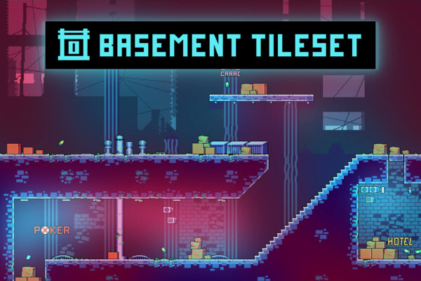 Basement Tileset Pixel Art Download - CraftPix.net