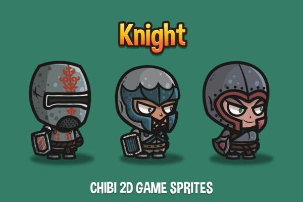 Knight Chibi Character Sprites Download - CraftPix.net