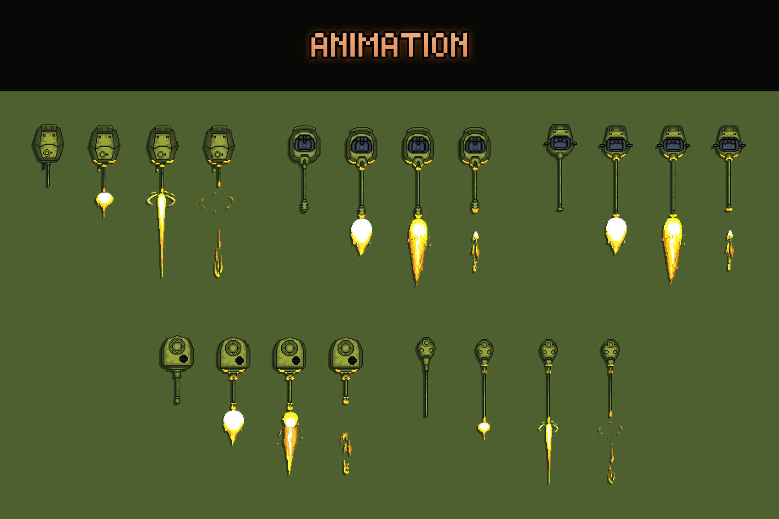 Top Down Tank Sprites Pixel Art Download - CraftPix.net