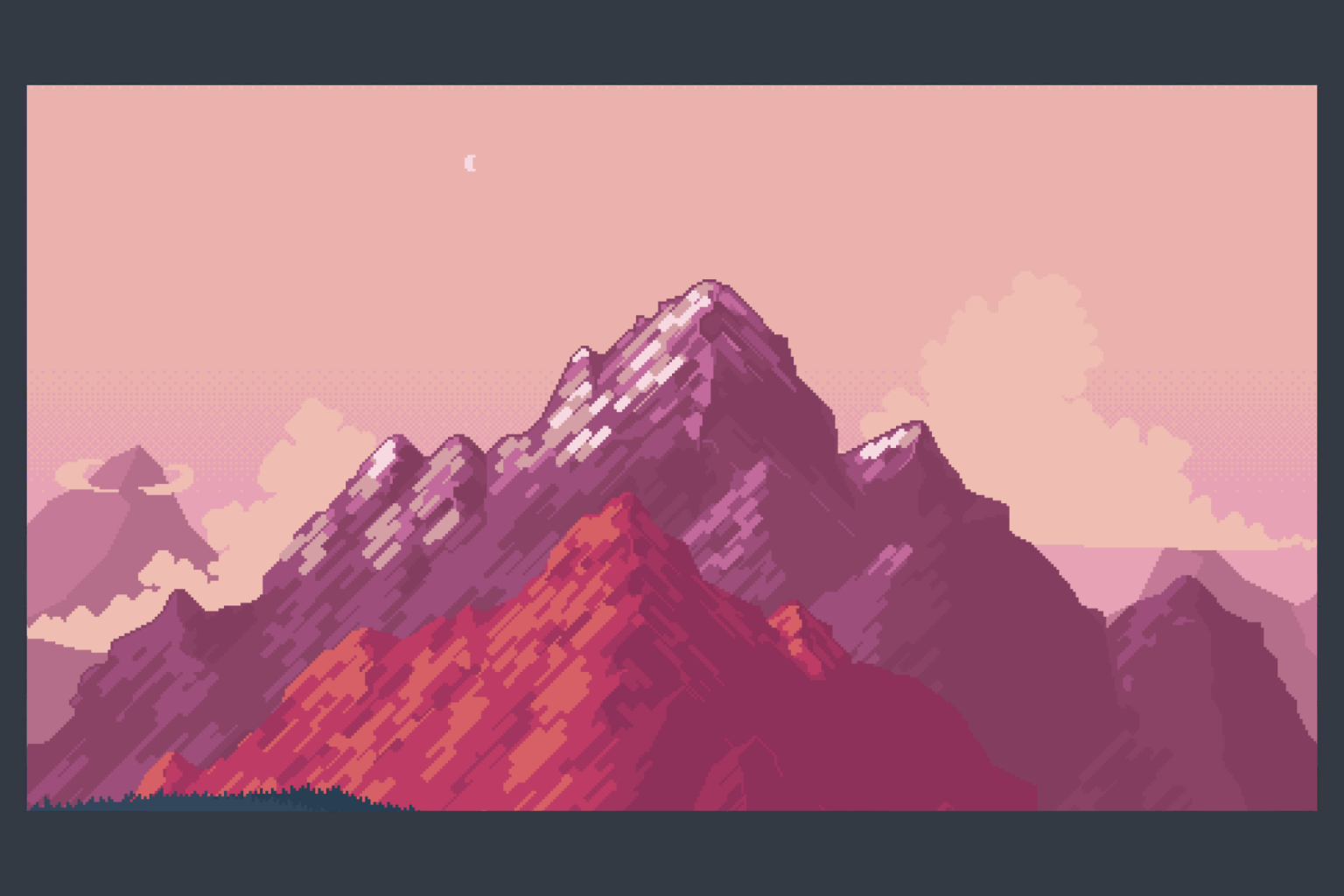 Free Mountain Backgrounds Pixel Art Download - CraftPix.net