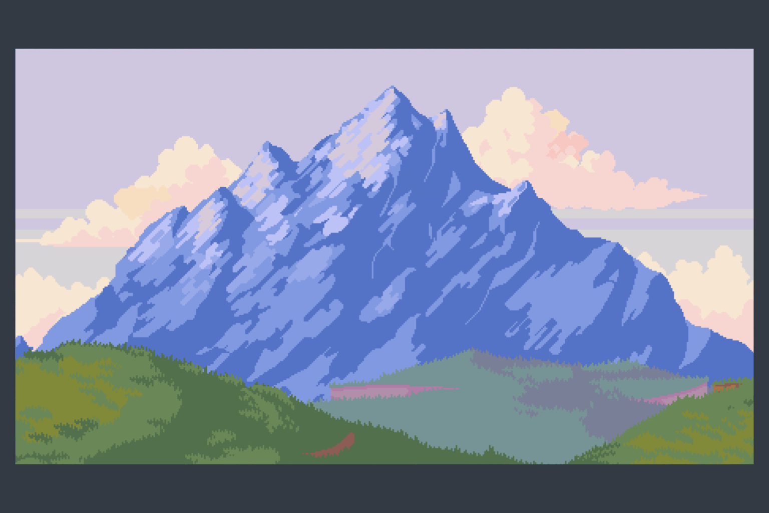 Free Mountain Backgrounds Pixel Art Download - CraftPix.net