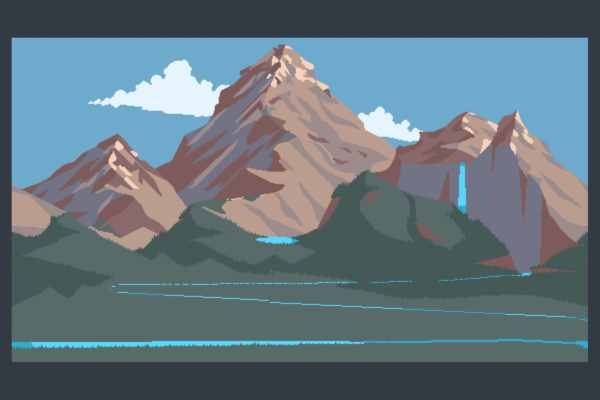 Free Mountain Backgrounds Pixel Art Download - CraftPix.net