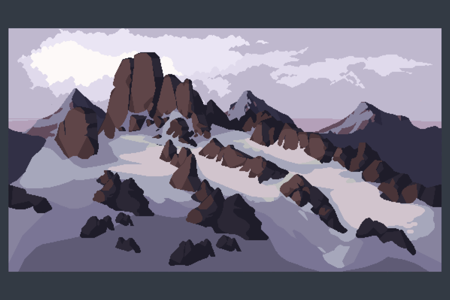 Free Mountain Backgrounds Pixel Art Download - CraftPix.net