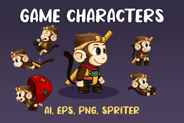 Beast Character Sprites Download Pack - CraftPix.net